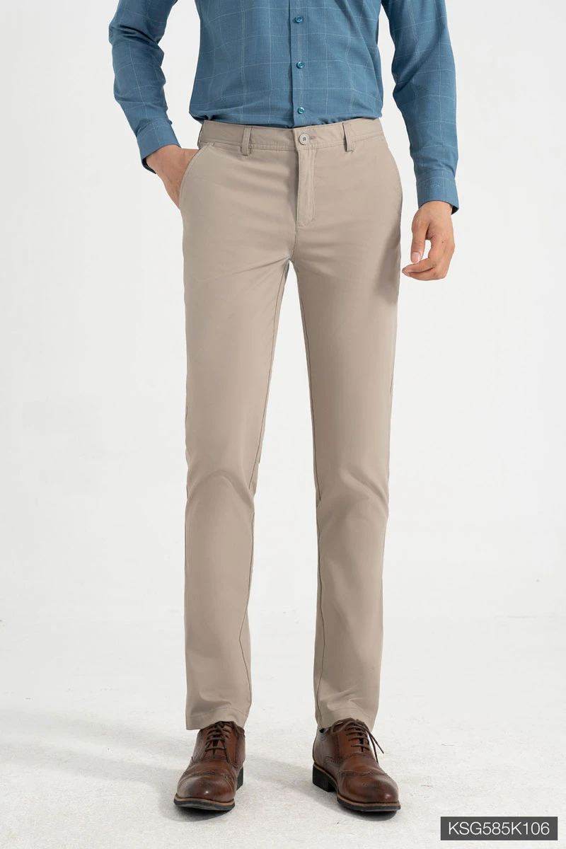 Quần kaki nam chính hãng màu nâu nhạt Nano - K106 - Santino | Santino